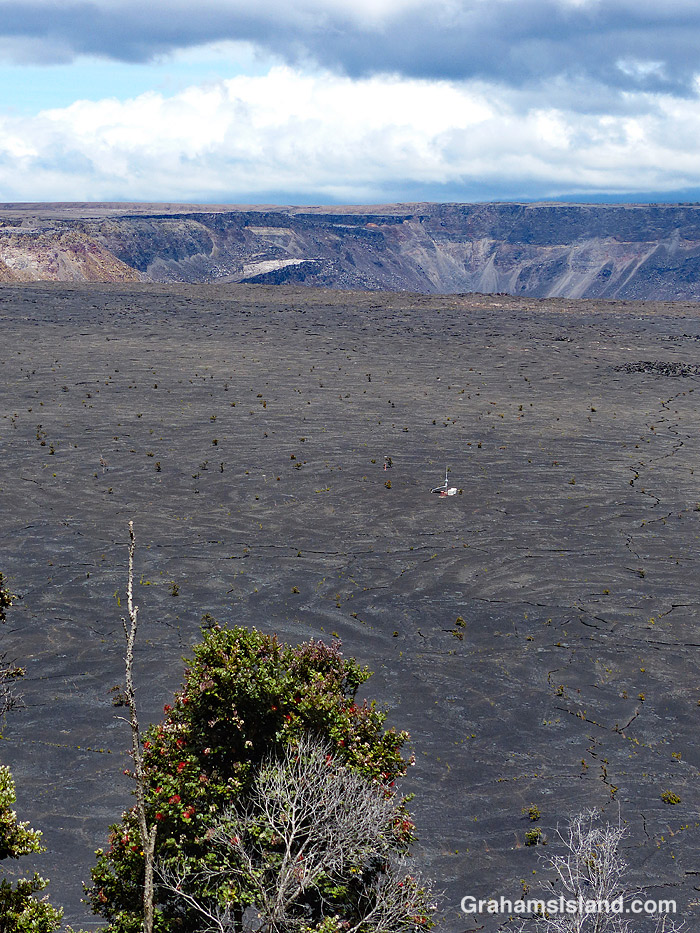 Part of Crater Rim Drive in Halemaumau Crater | Graham's Island