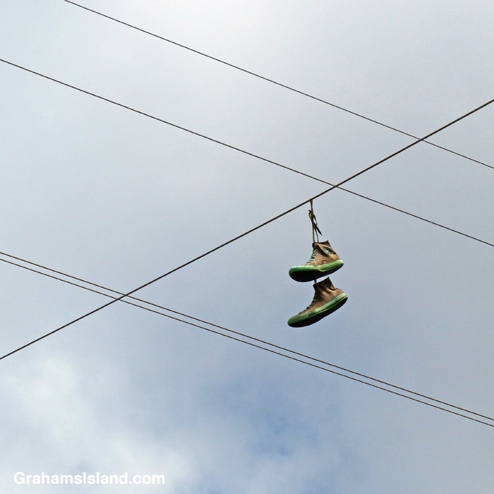 Shoes on a wire | Graham's Island